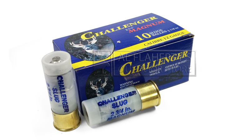 CHALLENGER MAGNUM RIFLED SHOTGUN SLUGS 12 Ga 2.75" - Accuracy Plus