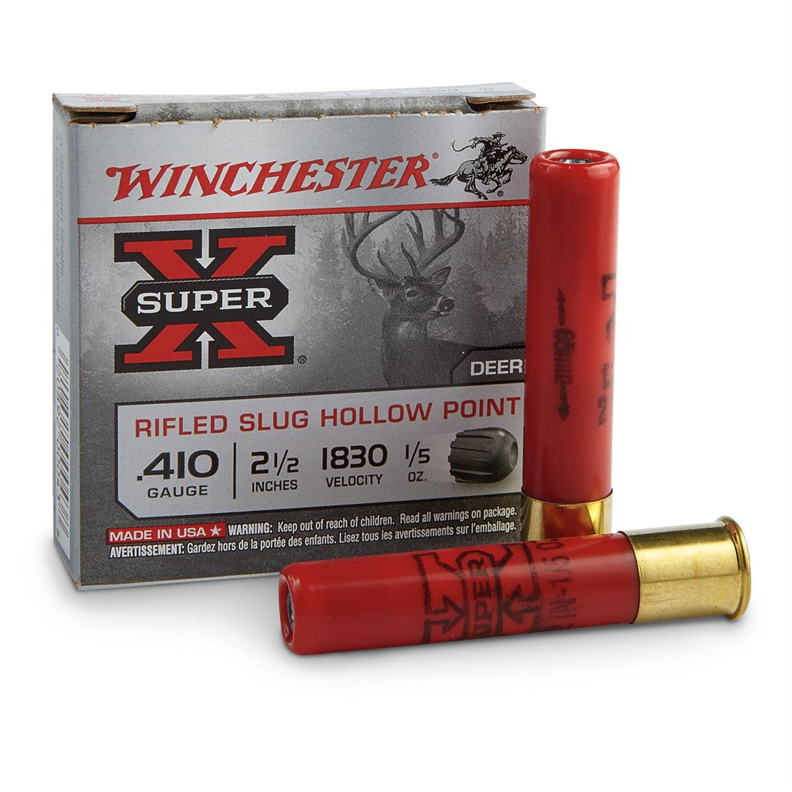 WINCHESTER 410 GAUGE 2.5" 1/5OZ. RIFLED SLUG - Accuracy Plus