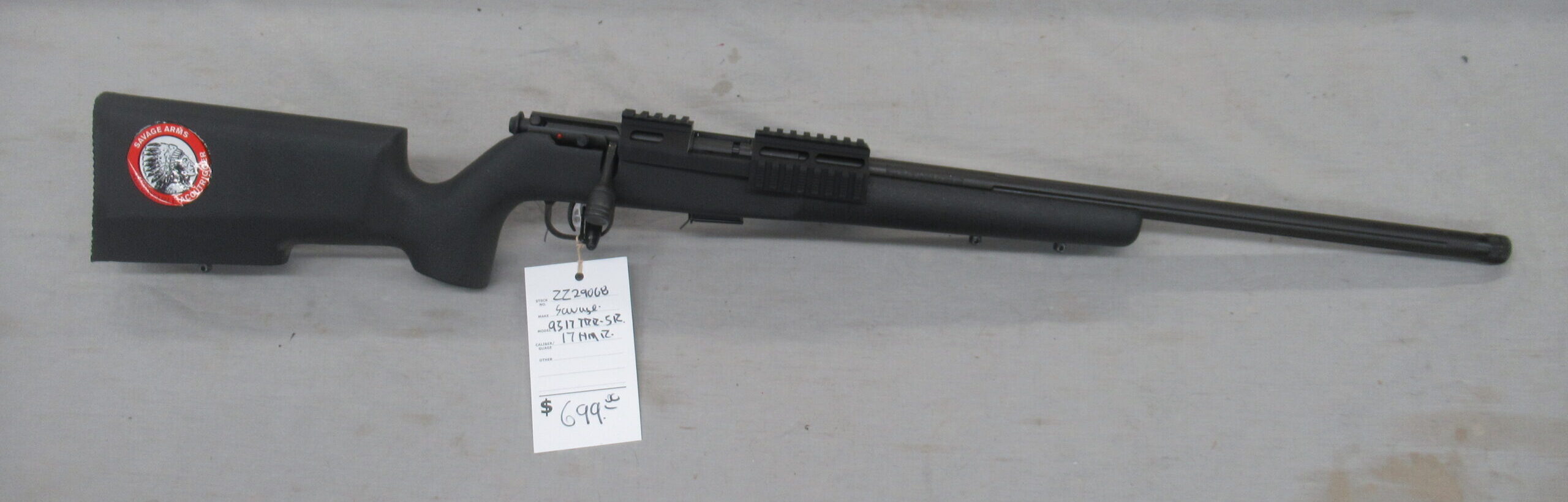 ZZ29068 - SAVAGE MODEL 9317 TRR-SR .17 HMR - Accuracy Plus